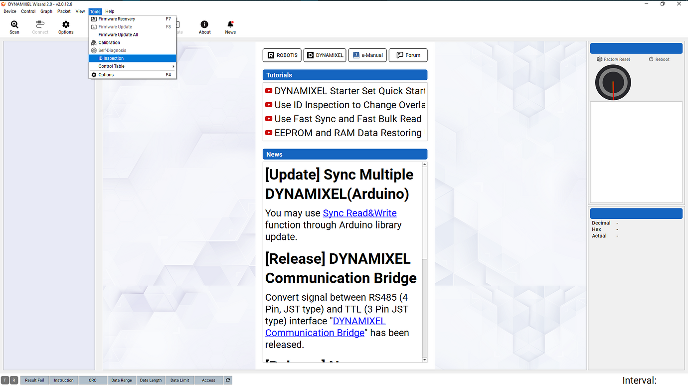 Setting ID’s on Your New DYNAMIXEL - Quick Start - ROBOTIS