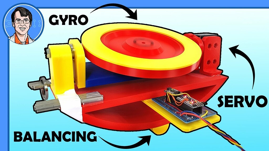 Active Gyroscopic Balancing with DYNAMIXEL - Showcase - ROBOTIS