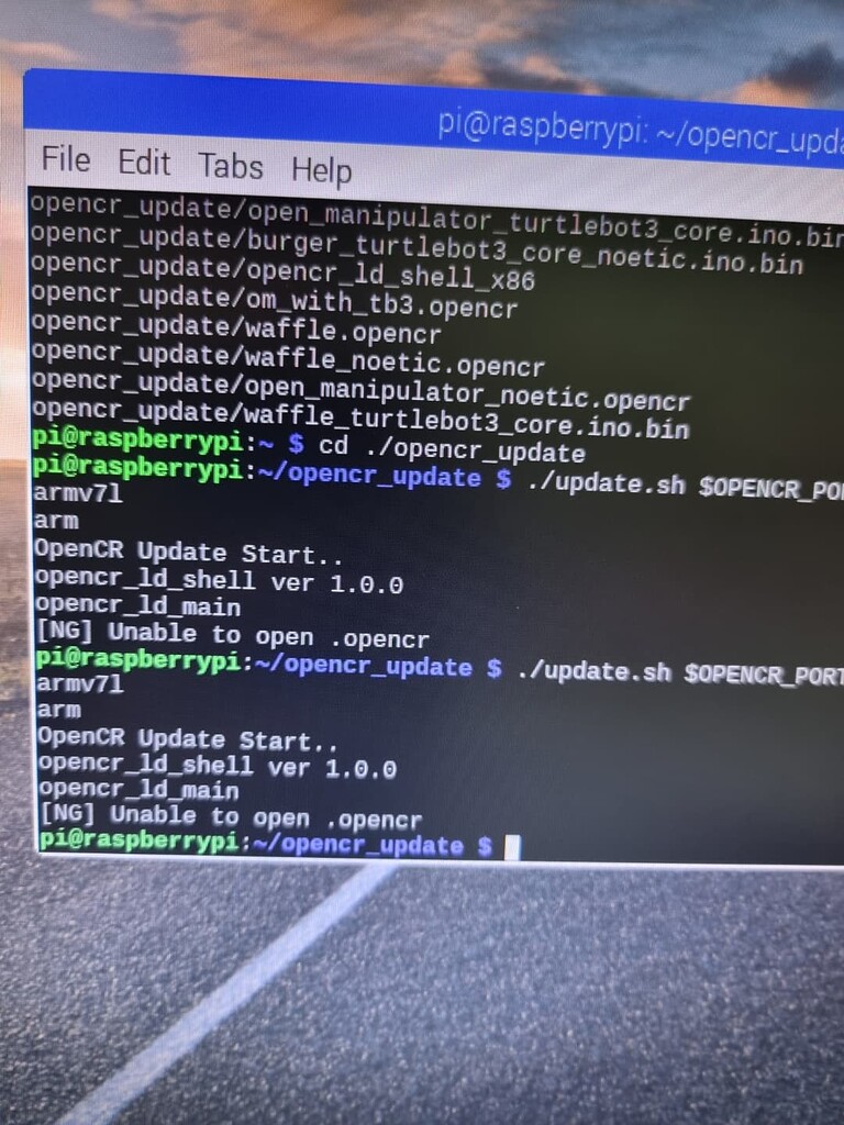 Opencr 업데이트 오류 문의 - 한국어 커뮤니티 - ROBOTIS