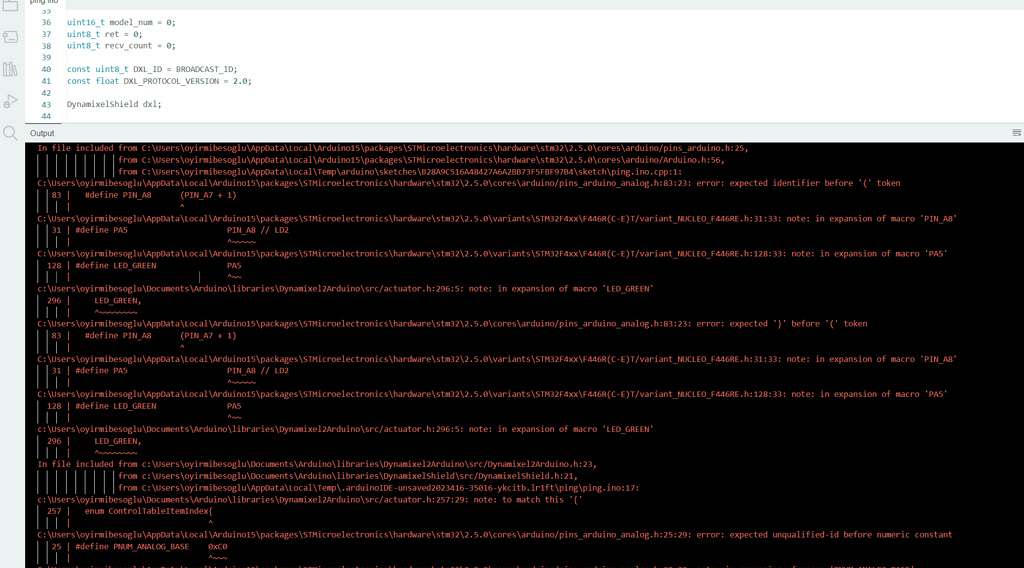 How Can I Use Arduino Libraries To Control Dynamixels Over Stm32 Nucleo64 F446re Board