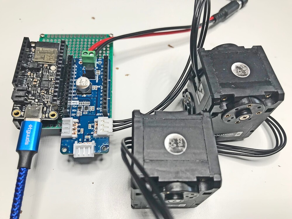 Esp32 Dxl Shield Mkr Mashup In Arduino Projects And Learning Robotis
