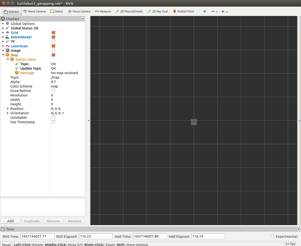Issue With Turtlebot3 Waffle Pi Slam Warning No Map Received Technical Support Robotis