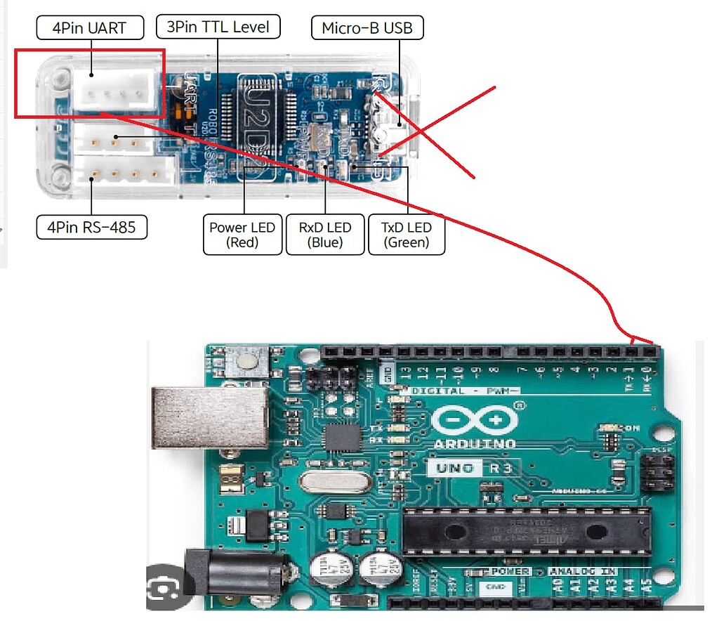 U2D2 UART Connector - Community - ROBOTIS