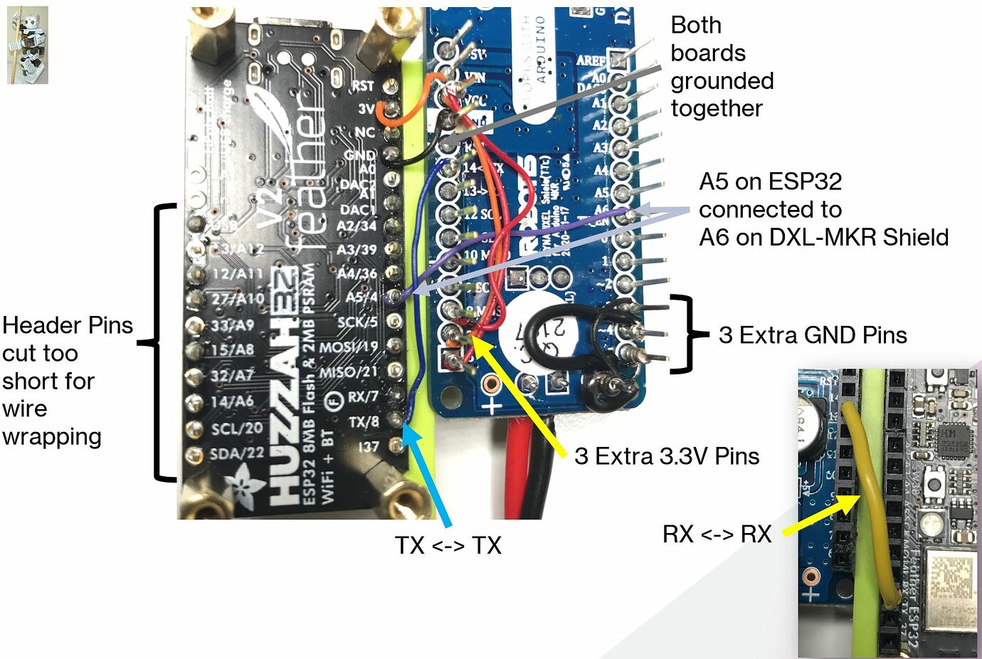 ESP32 + DXL Shield MKR Mashup in ARDUINO - Projects and Learning - ROBOTIS