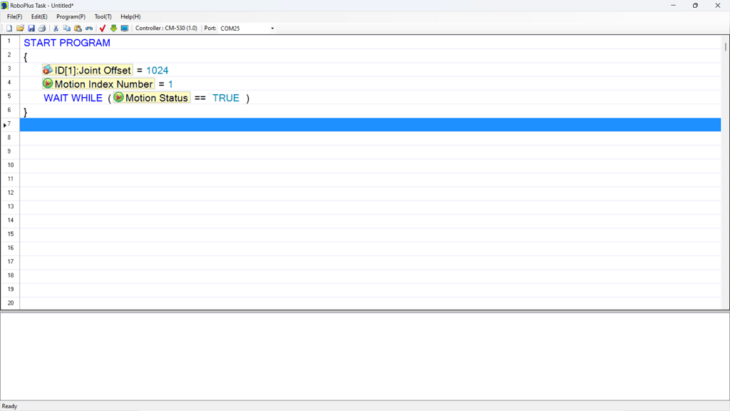 Disable Certain Id When Calling Motion Index In R Task3 0 Technical Support Robotis