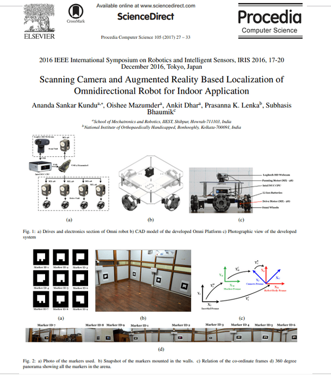 Scanning Camera and Augmented Reality Based Localization of Omnidirectional Robot for Indoor ...